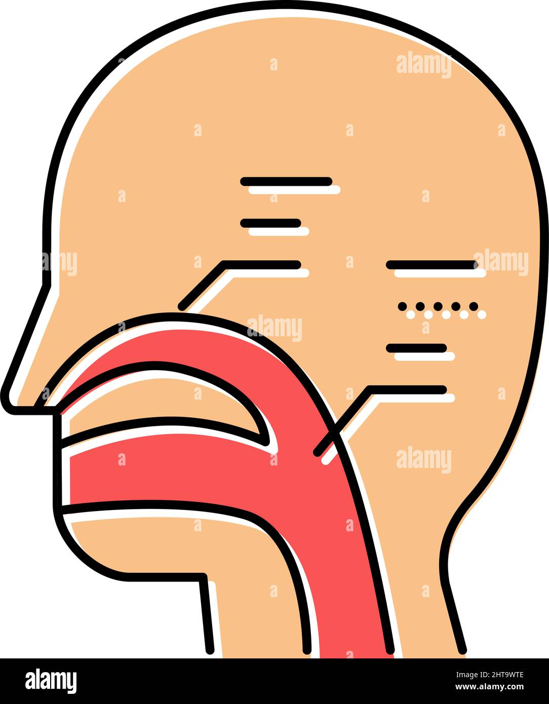 nasal passages color icon vector illustration Stock Vector Image & Art ...