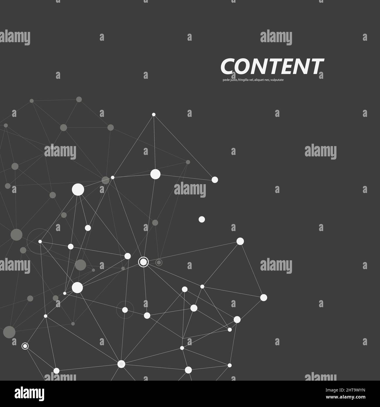 Connection white dots and lines science background Stock Vector Image ...