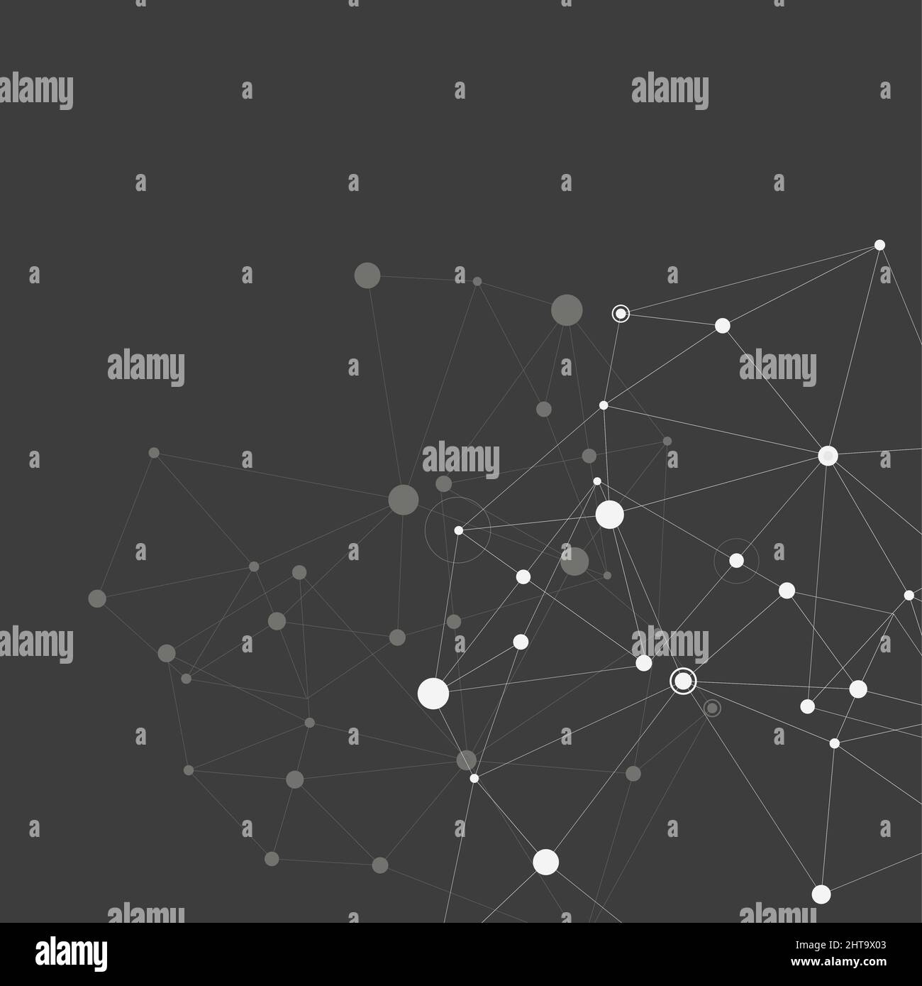 Abtract background with connected line and dots Stock Vector Image ...