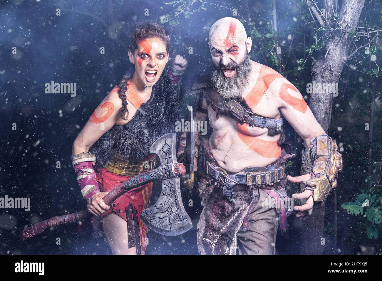 God of war kratos hi-res stock photography and images - Alamy