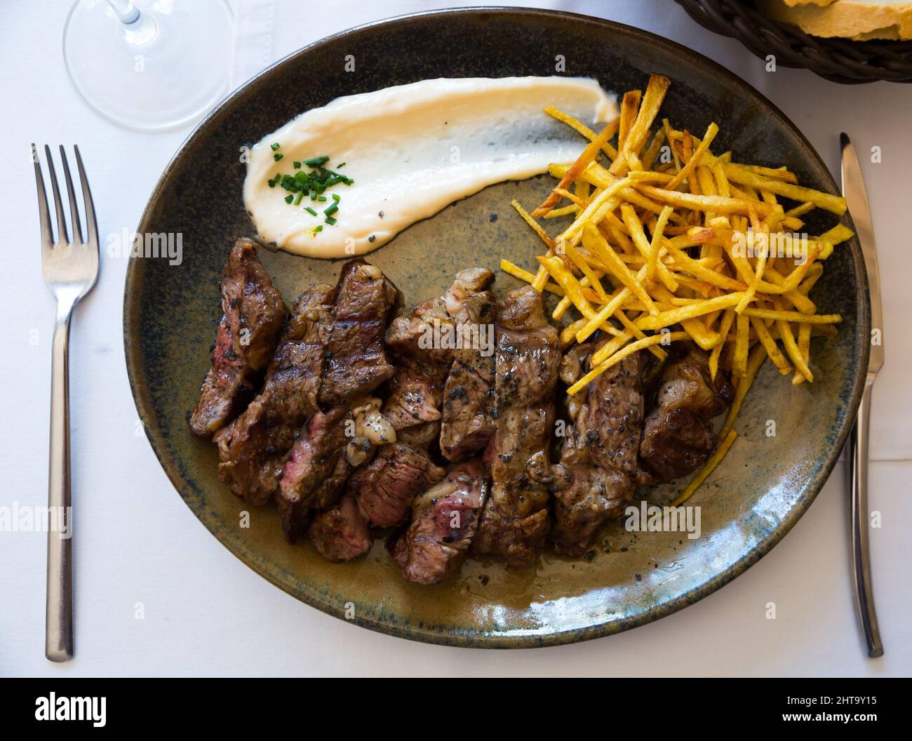 Aged beef entrecote Stock Photo - Alamy
