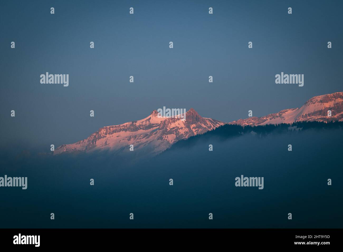 View of the beautiful mountains in Leysin, Switzerland Stock Photo - Alamy