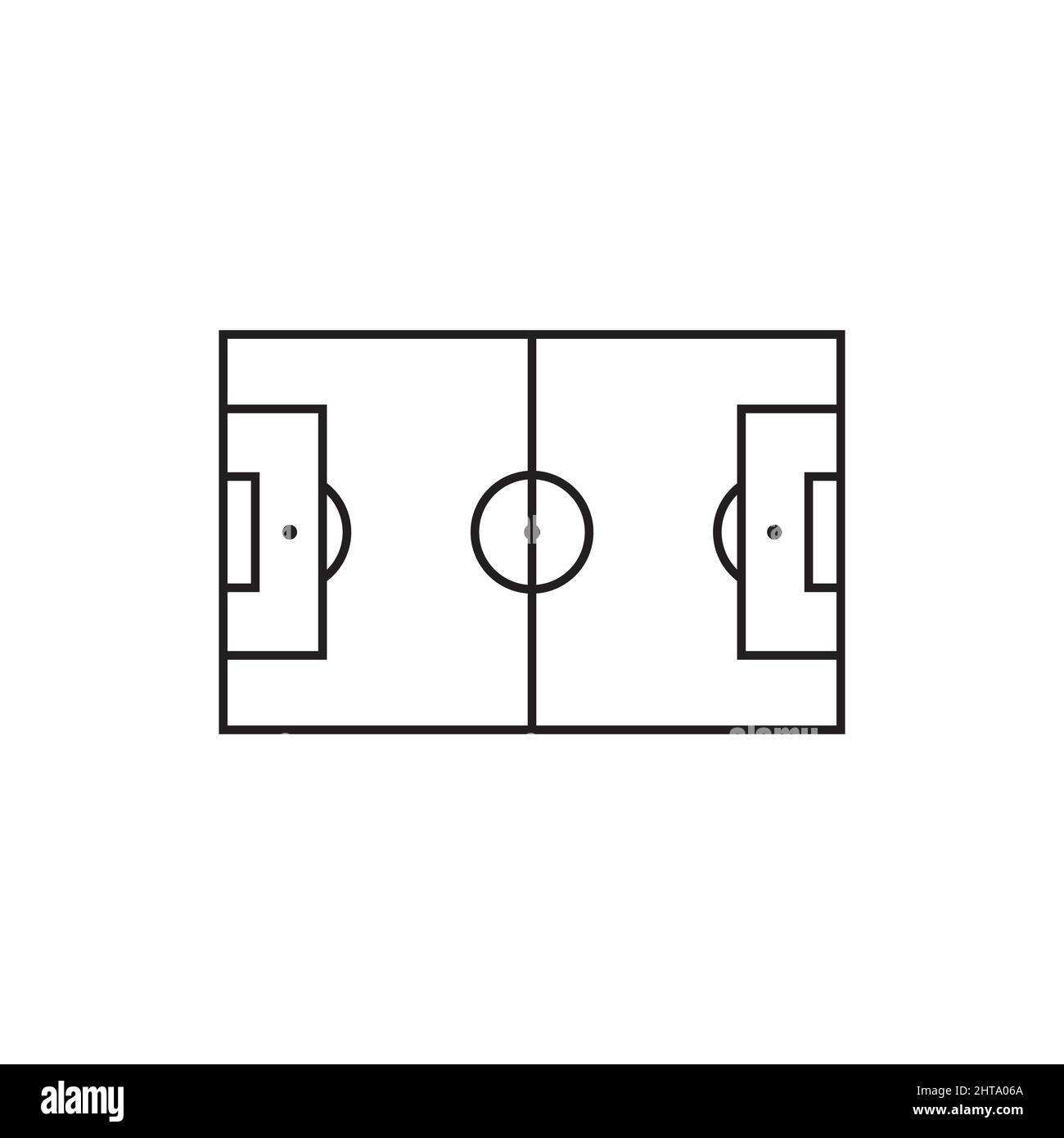 soccer field icon vector isolated on white background Stock Vector ...