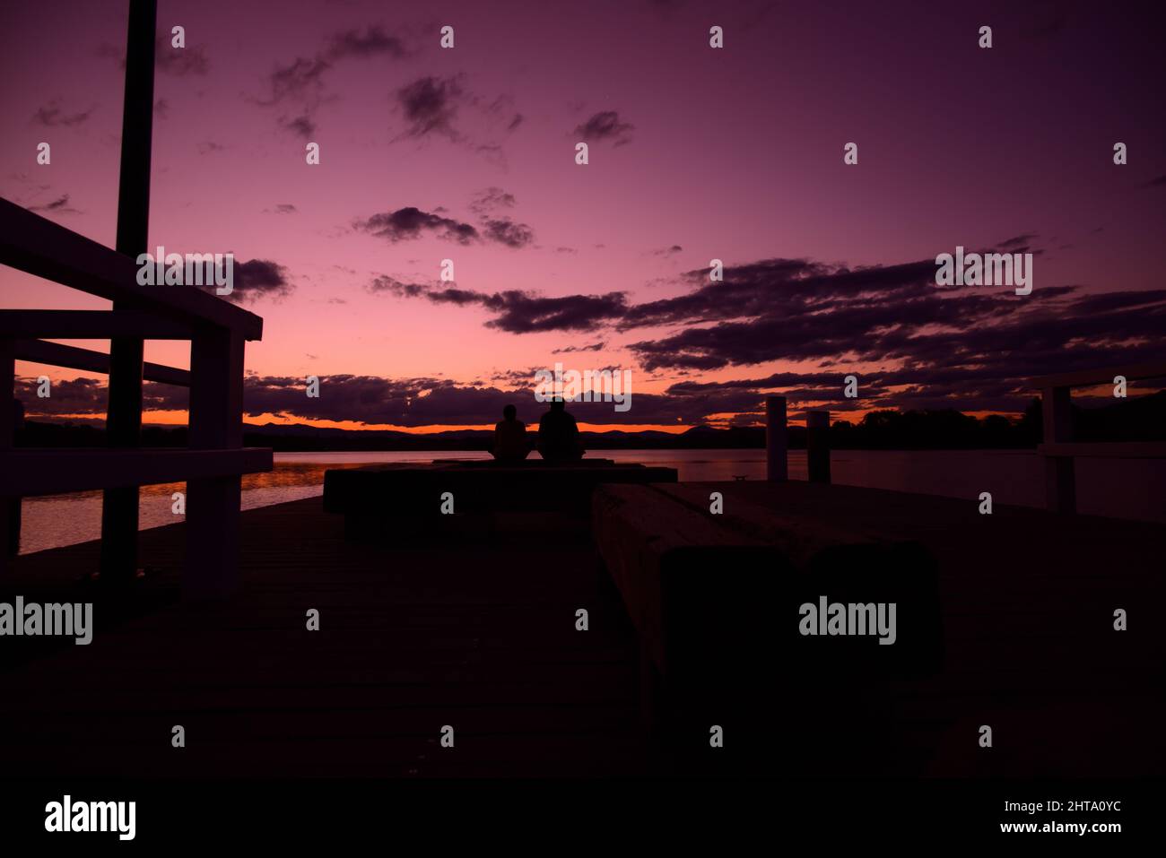Most beautiful sunset in Canberra, the capital city of Australia Stock ...