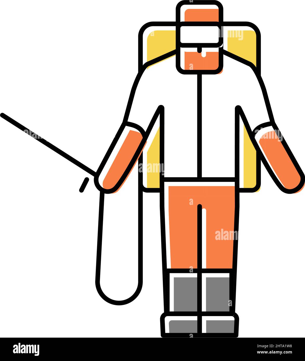 sprayer man color icon vector illustration Stock Vector Image & Art - Alamy