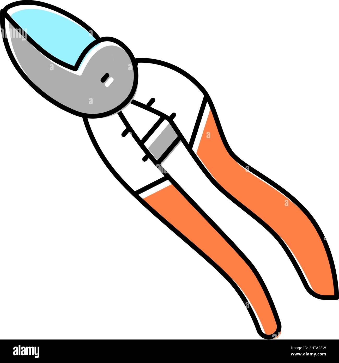 secateurs gardening tool color icon vector illustration Stock Vector ...