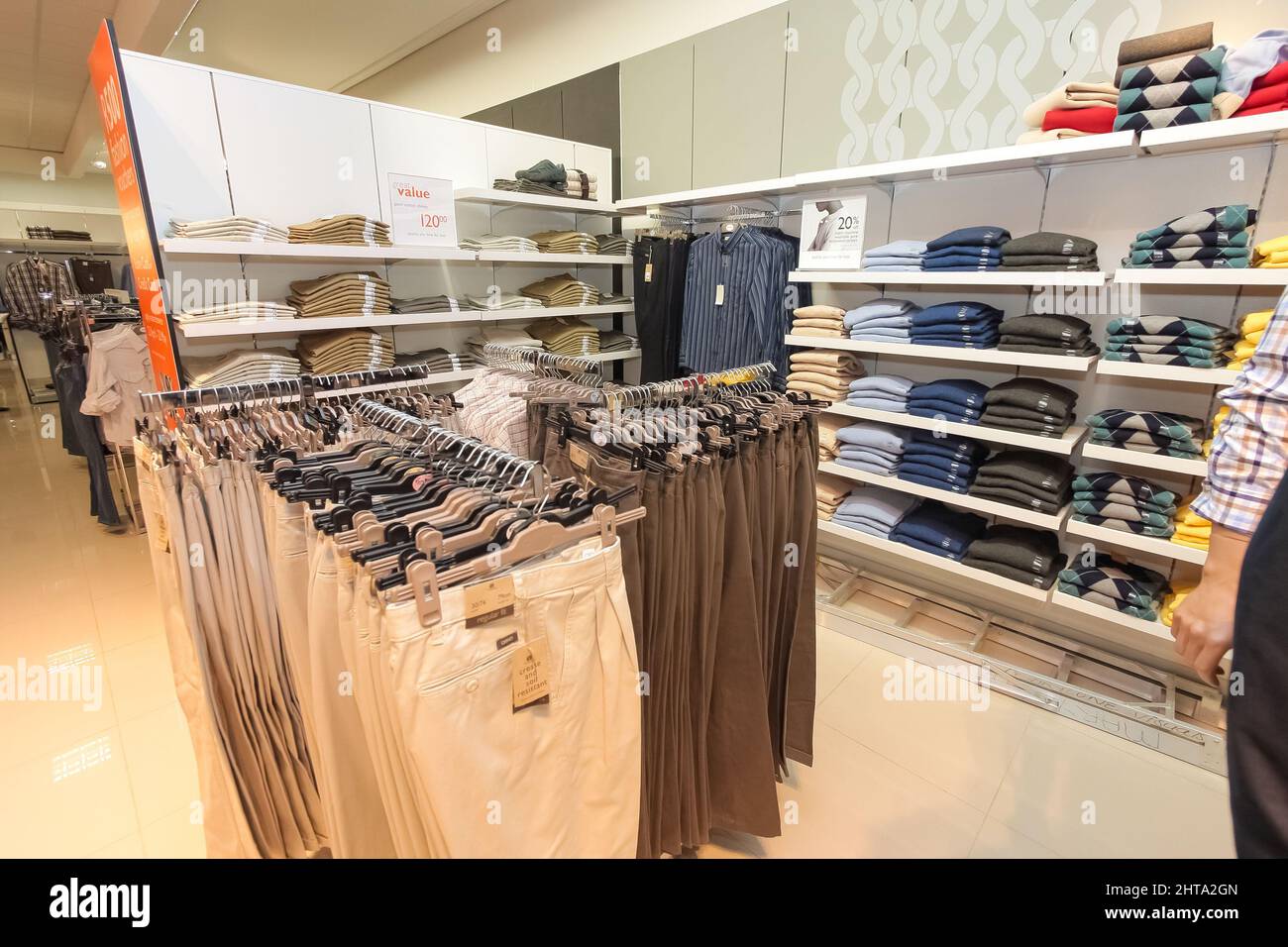 Interior of Woolworths clothing store Stock Photo - Alamy