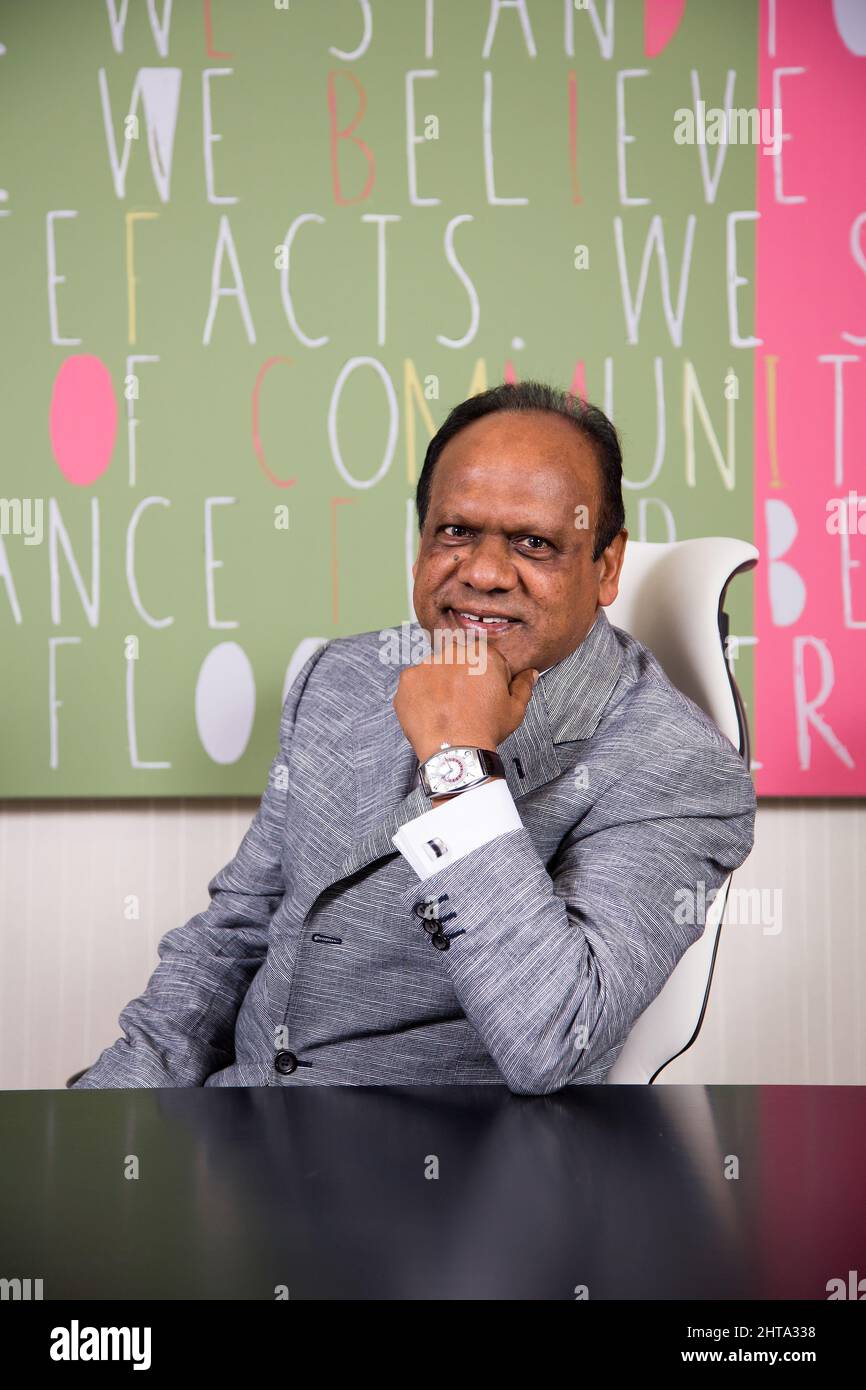 Closeup of Vivian Reddy an Entrepreneur and businessman Stock Photo - Alamy