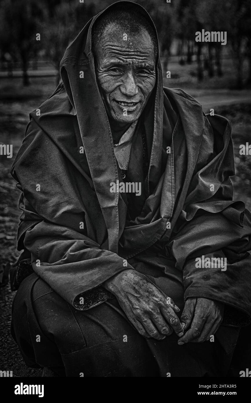 Closeup monk hi-res stock photography and images - Alamy