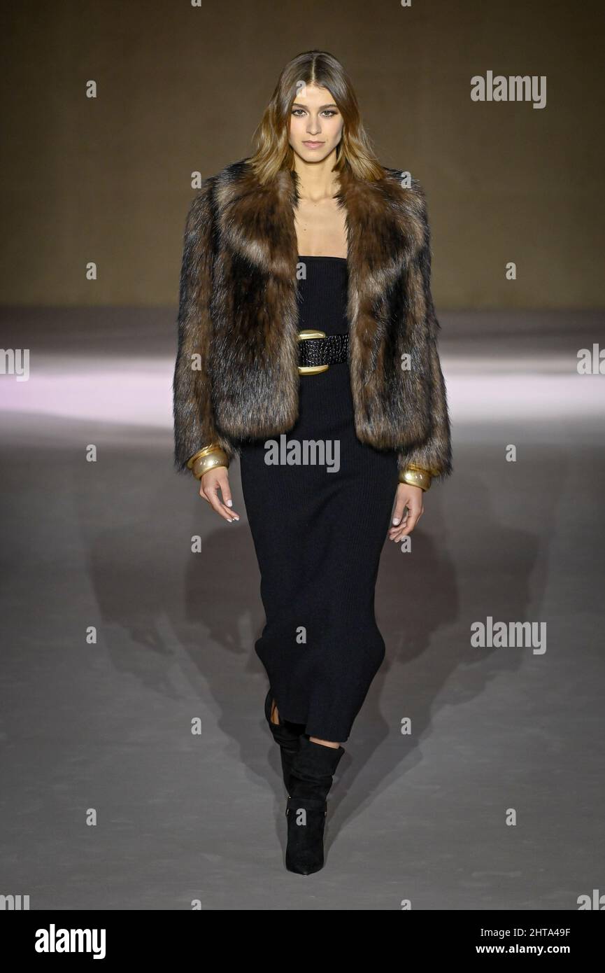 Milan, Italy. 27th Feb, 2022. Milan, Milan Fashion Week, Women Fall ...