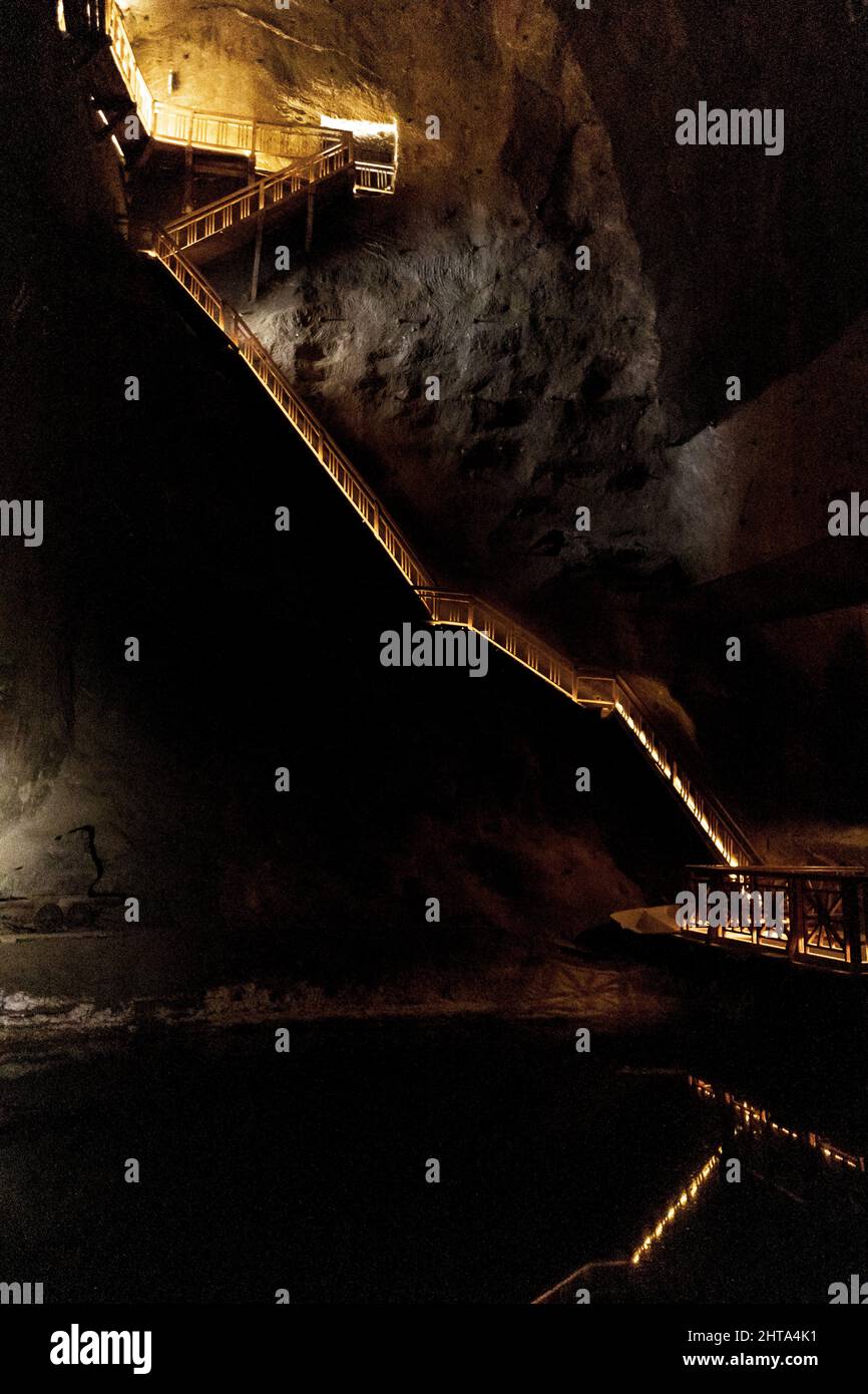 Vertical shot of beautiful salt caves Stock Photo - Alamy