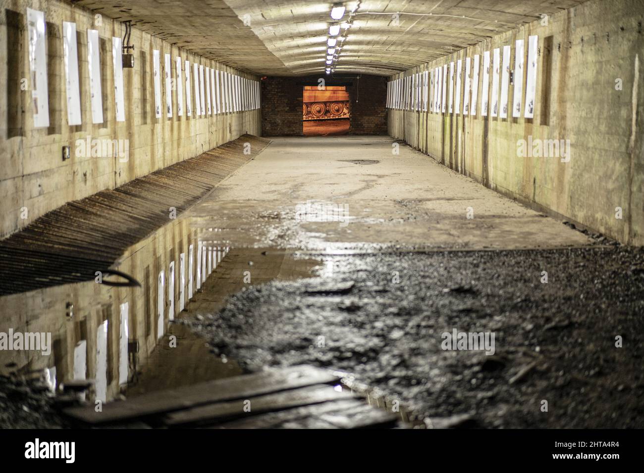 Old abandoned bunker with shabby walls Stock Photo - Alamy