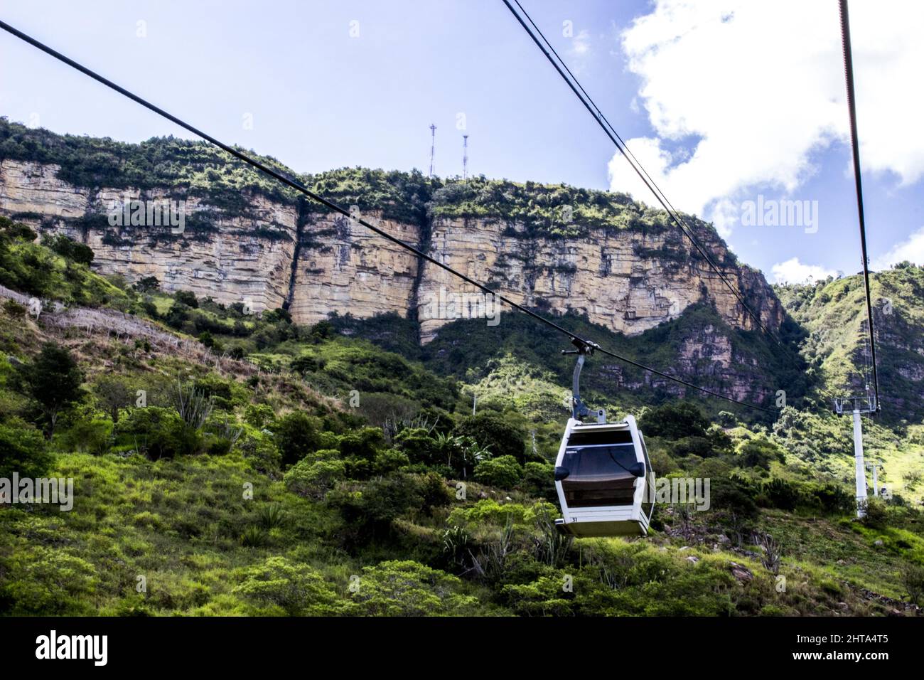 Beautiful shot of Funchal Cable Car Stock Photo - Alamy