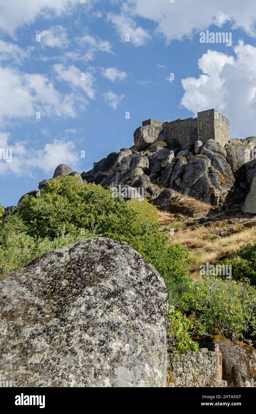 Castle in the medieval village of Monsanto, Portugal Stock Photo - Alamy