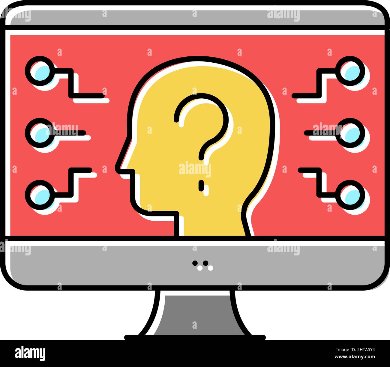 encrypt security system color icon vector illustration Stock Vector ...