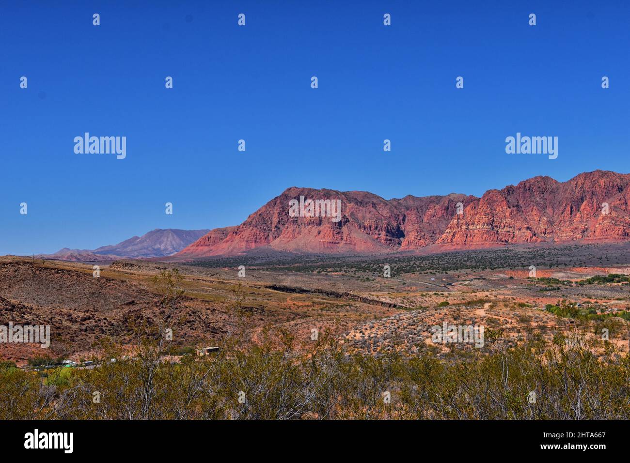 Snow Canyon Red Rock View from Petroglyphs hiking trail St George Utah ...