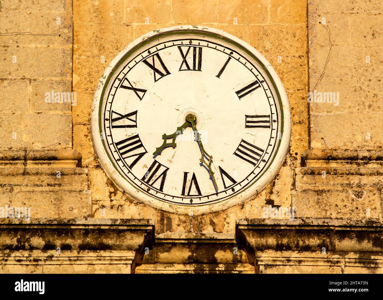 Belfry Clock Attard Parish Church Malta Stock Photo - Alamy