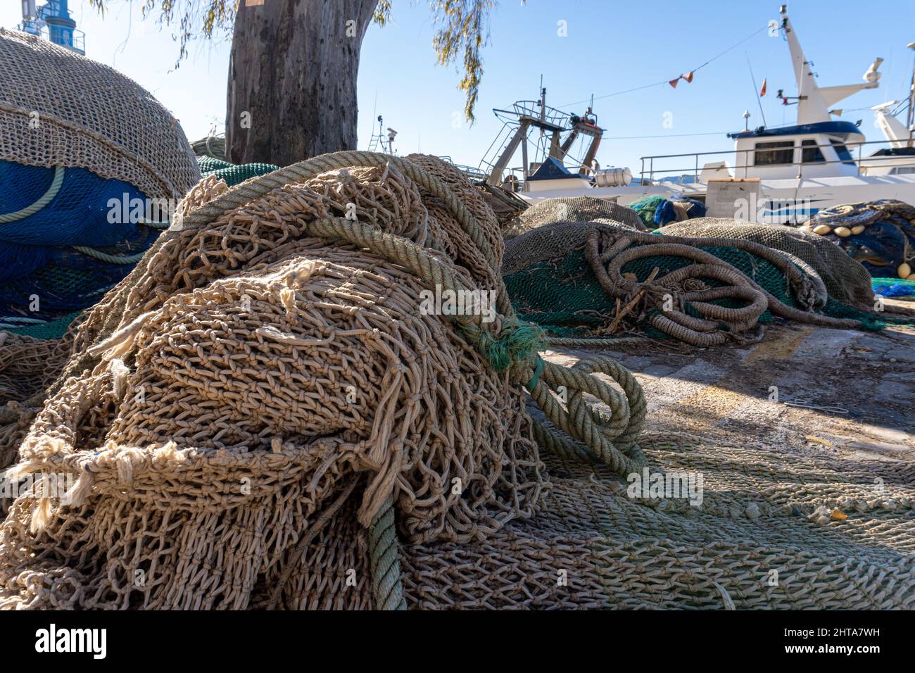 Fishing nets in ocean hi-res stock photography and images - Alamy