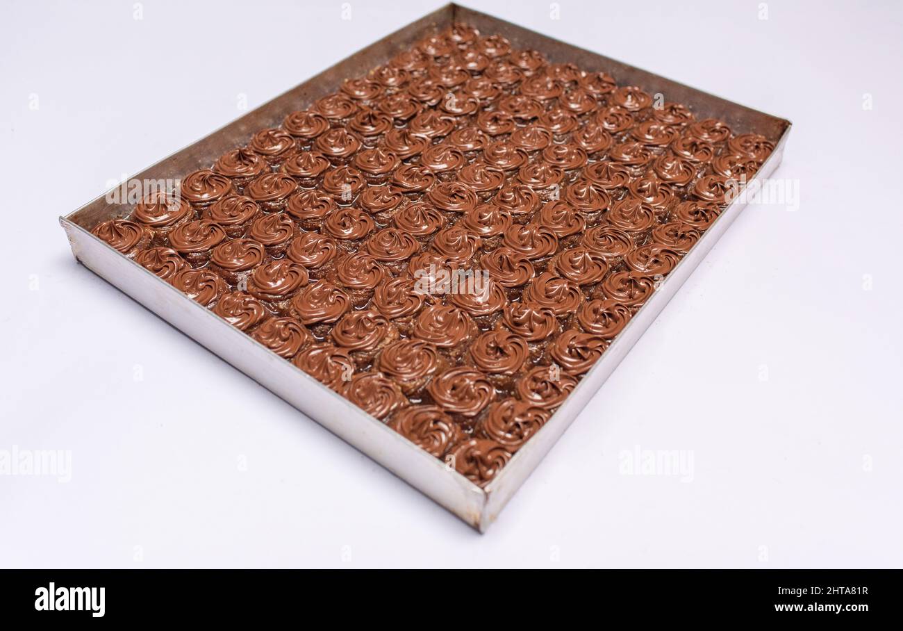 Appetizing sweet chocolate dessert Stock Photo - Alamy