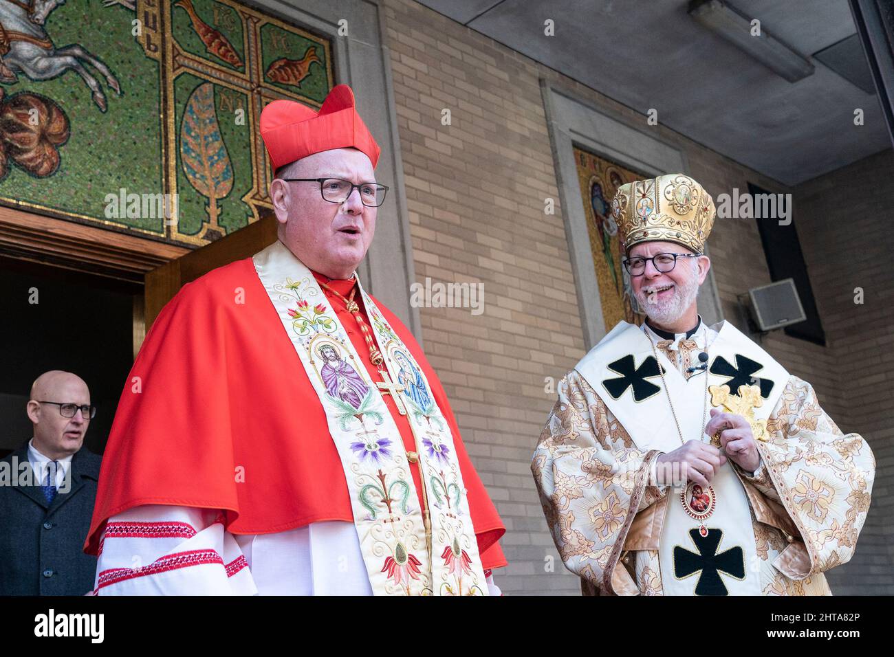 New York United States 27th Feb 2022 Cardinal Timothy Dolan Bishop