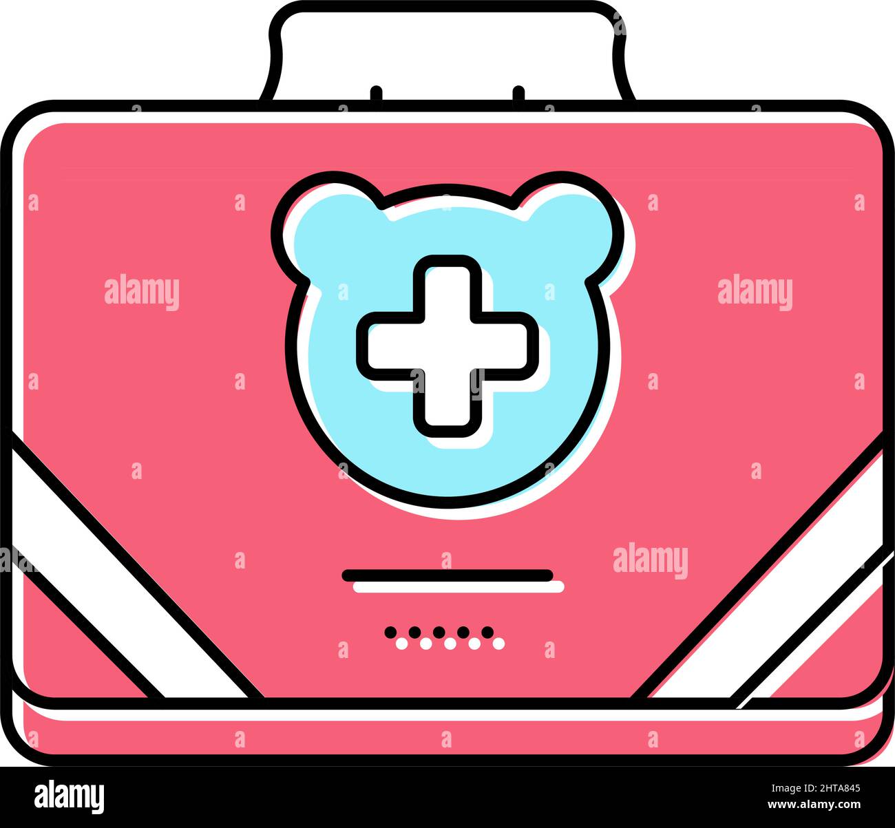 baby first aid kit color icon vector illustration Stock Vector Image ...