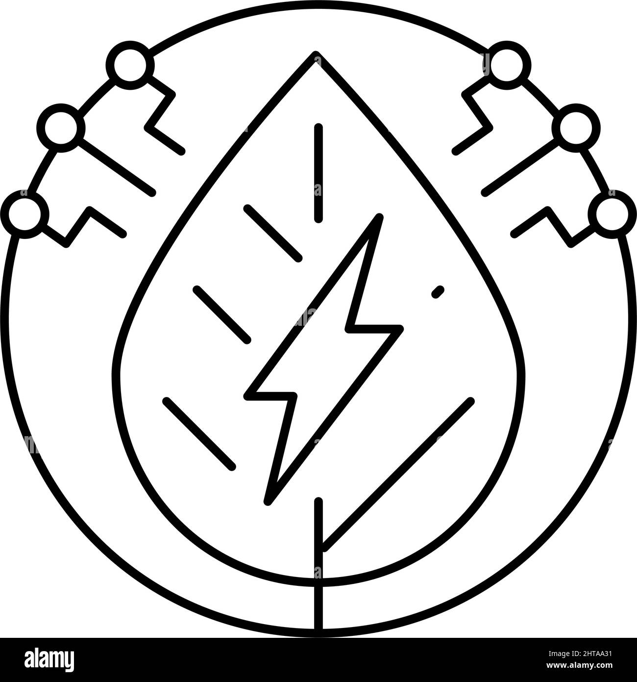 green energy line icon vector illustration Stock Vector Image & Art - Alamy