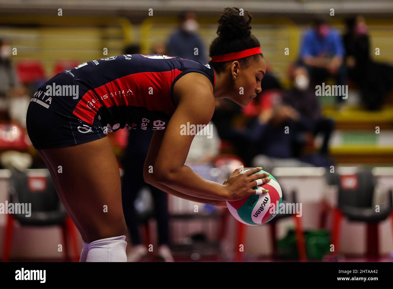 Khalia Lanier #16 of Volley Bergamo 1991 in action during the Volley ...