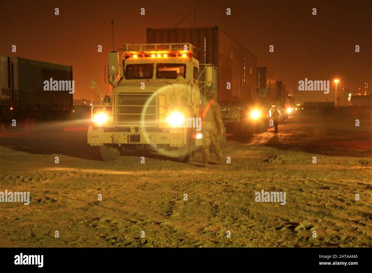 U. S. Army Soldiers with the 389th Combat Sustainment Support Battalion ...