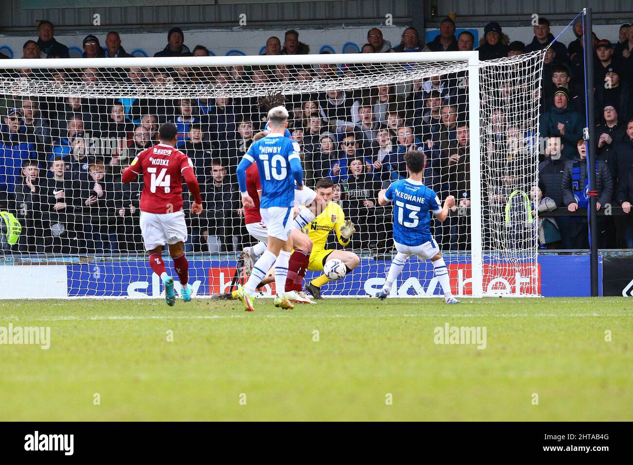 Crown Oil Arena, Rochdale, England - 26th February 2022 Jimmy Keohane ...