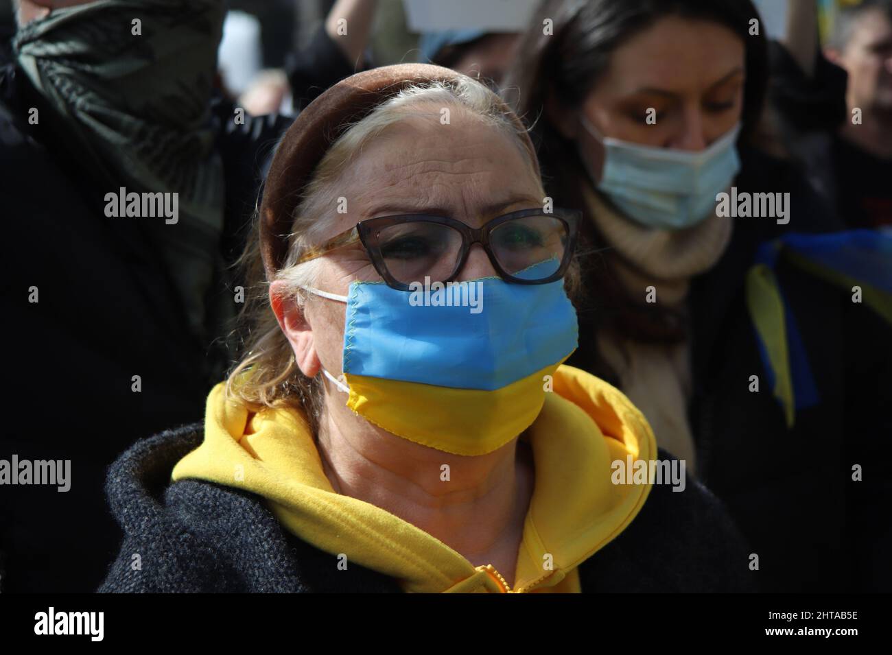 Athens, Greece. 27th Feb, 2022. Protest in Athens against the Russian ...