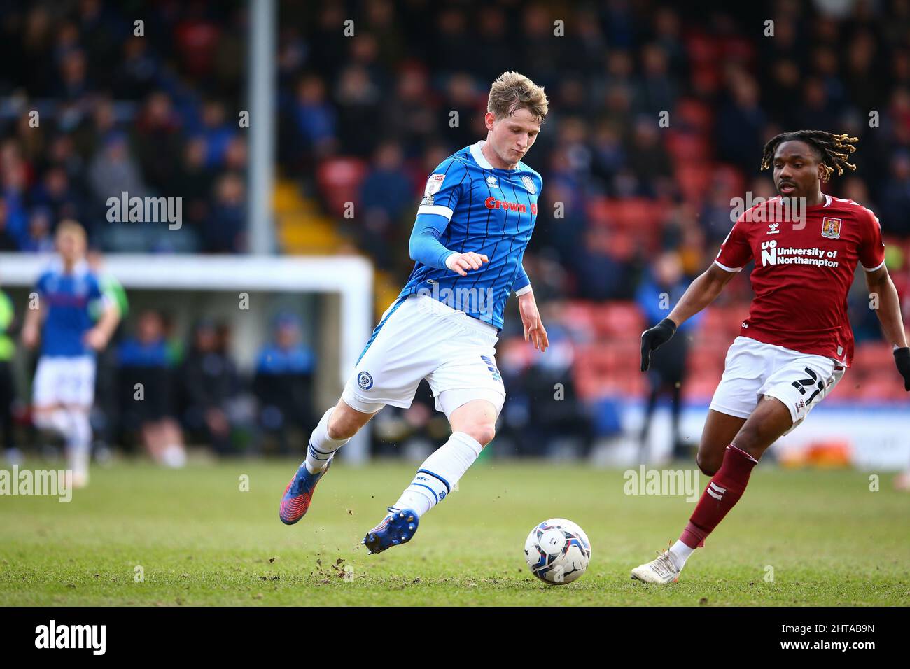 Crown Oil Arena, Rochdale, England - 26th February 2022 Max Taylor (5 ...
