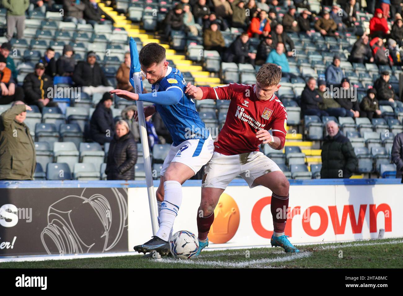 Crown Oil Arena, Rochdale, England - 26th February 2022 Luke Charman (9 ...