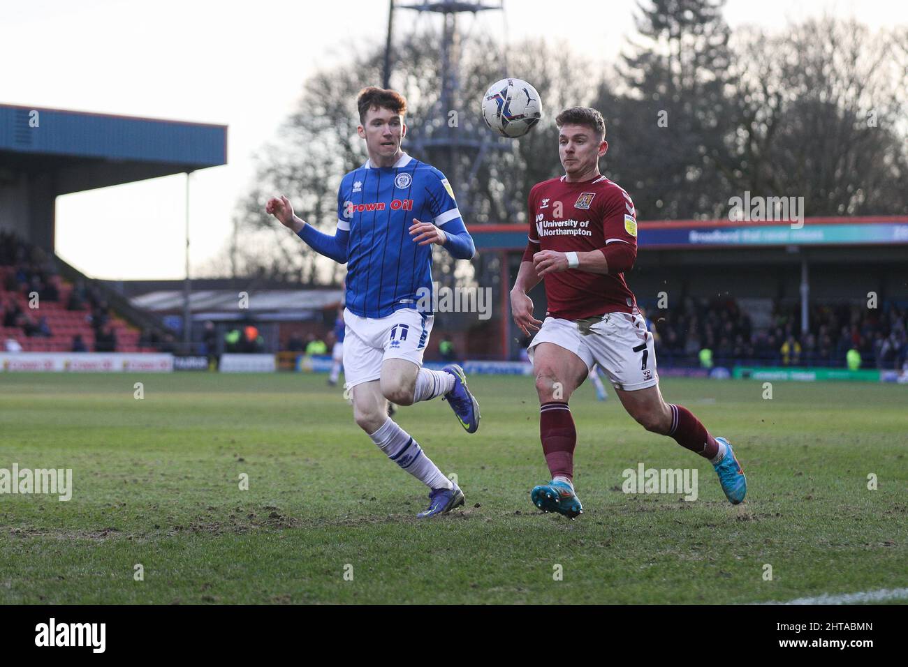 Crown Oil Arena, Rochdale, England - 26th February 2022 Conor Grant (11 ...