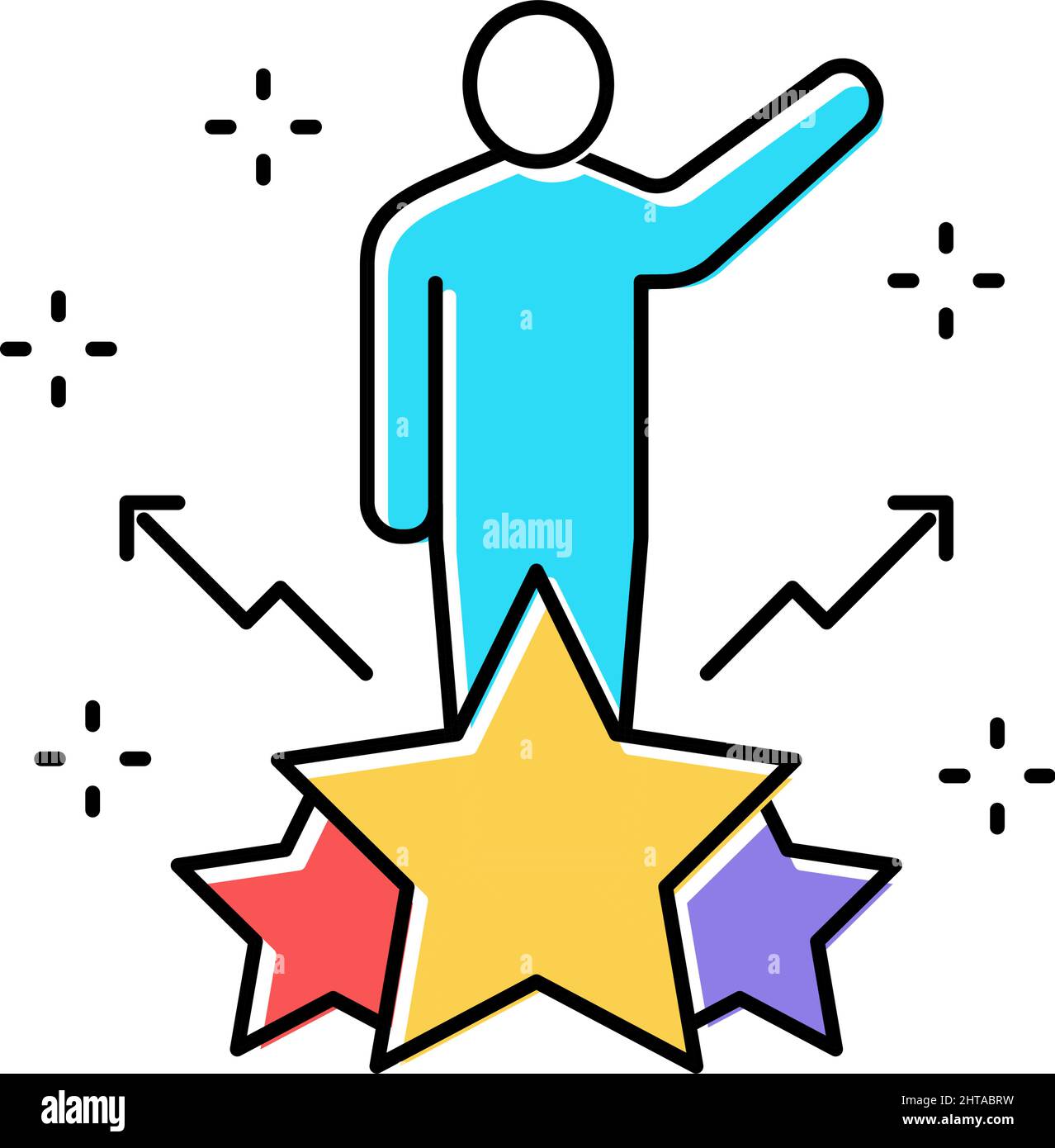 talent people value color icon vector illustration Stock Vector Image ...