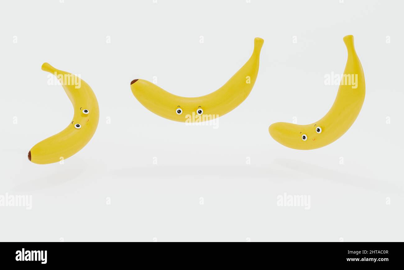 Bananas cartoon hi-res stock photography and images - Alamy
