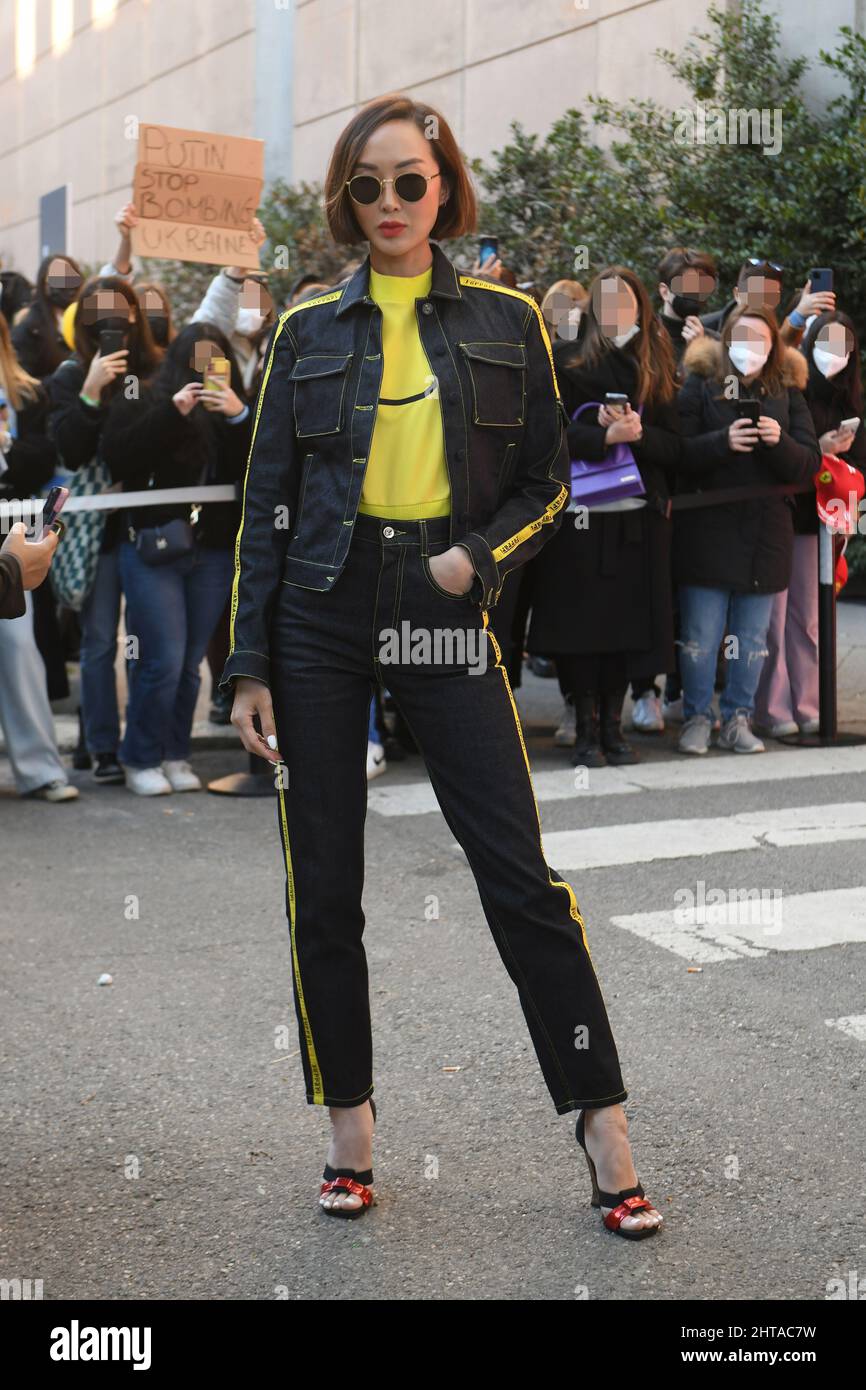 Chriselle lim Milan Fashion Week - Women F/W 22-23 Ferrari Fashion Show ...