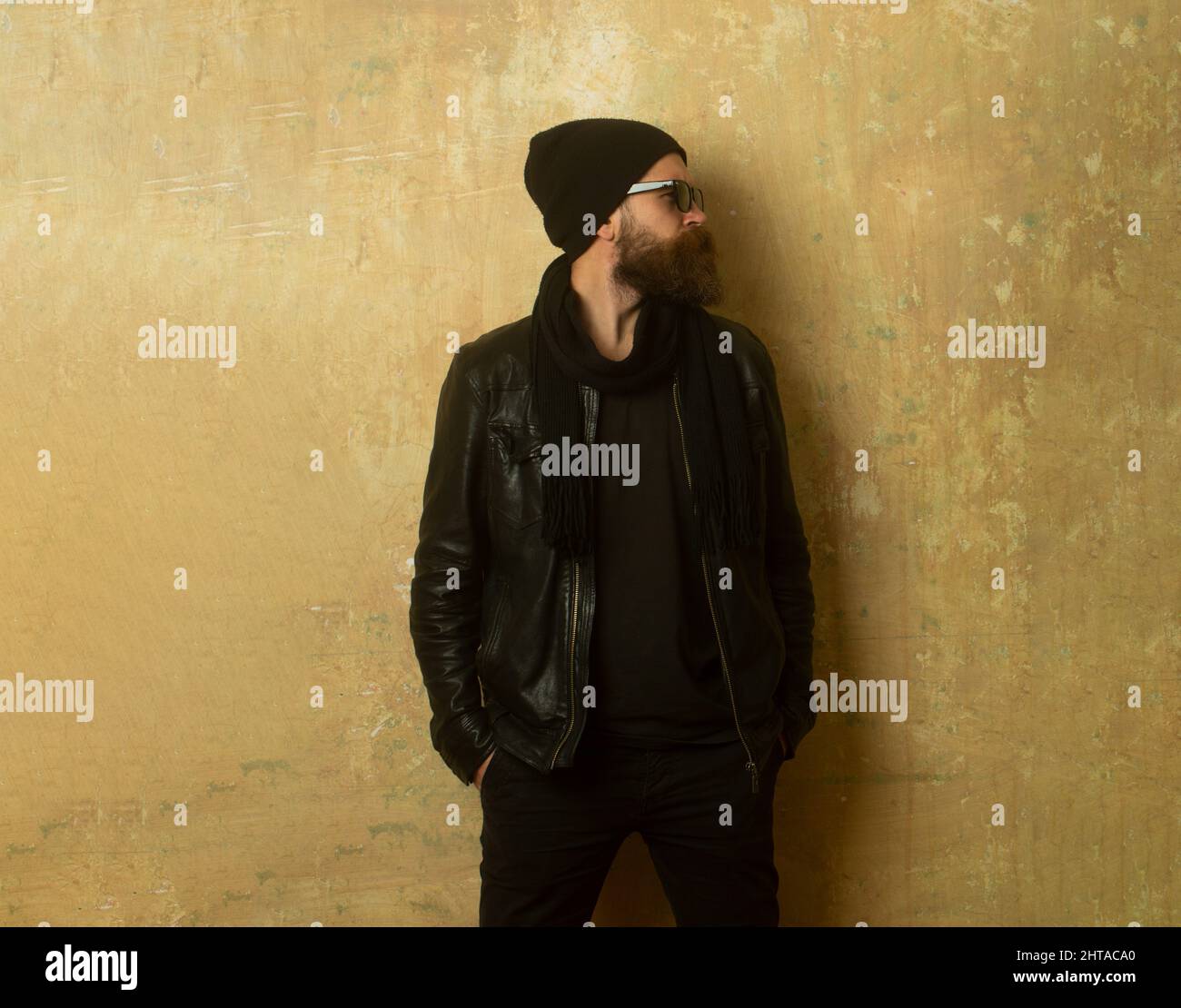 Man profile. Bearded hipster. Fashion male model, vogue style Stock ...