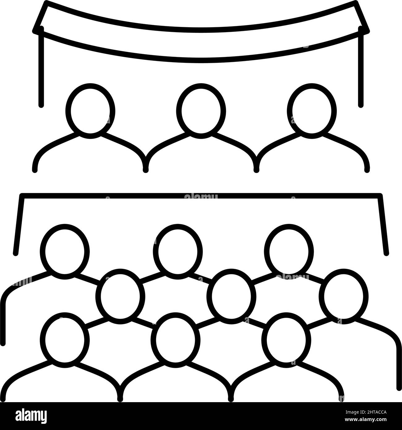 conference forum line icon vector illustration Stock Vector Image & Art ...