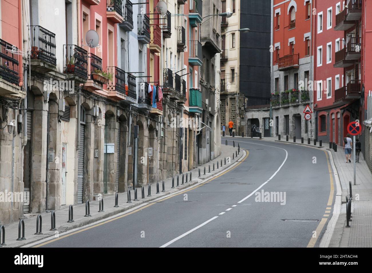 Beautiful view of a traffic road with modern buildings Stock Photo - Alamy