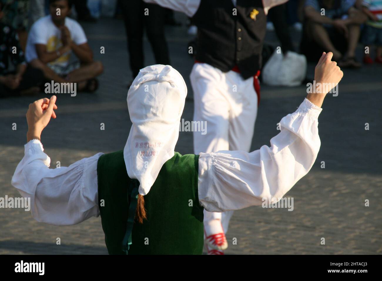 Closeup of the Basque folk dance Stock Photo - Alamy