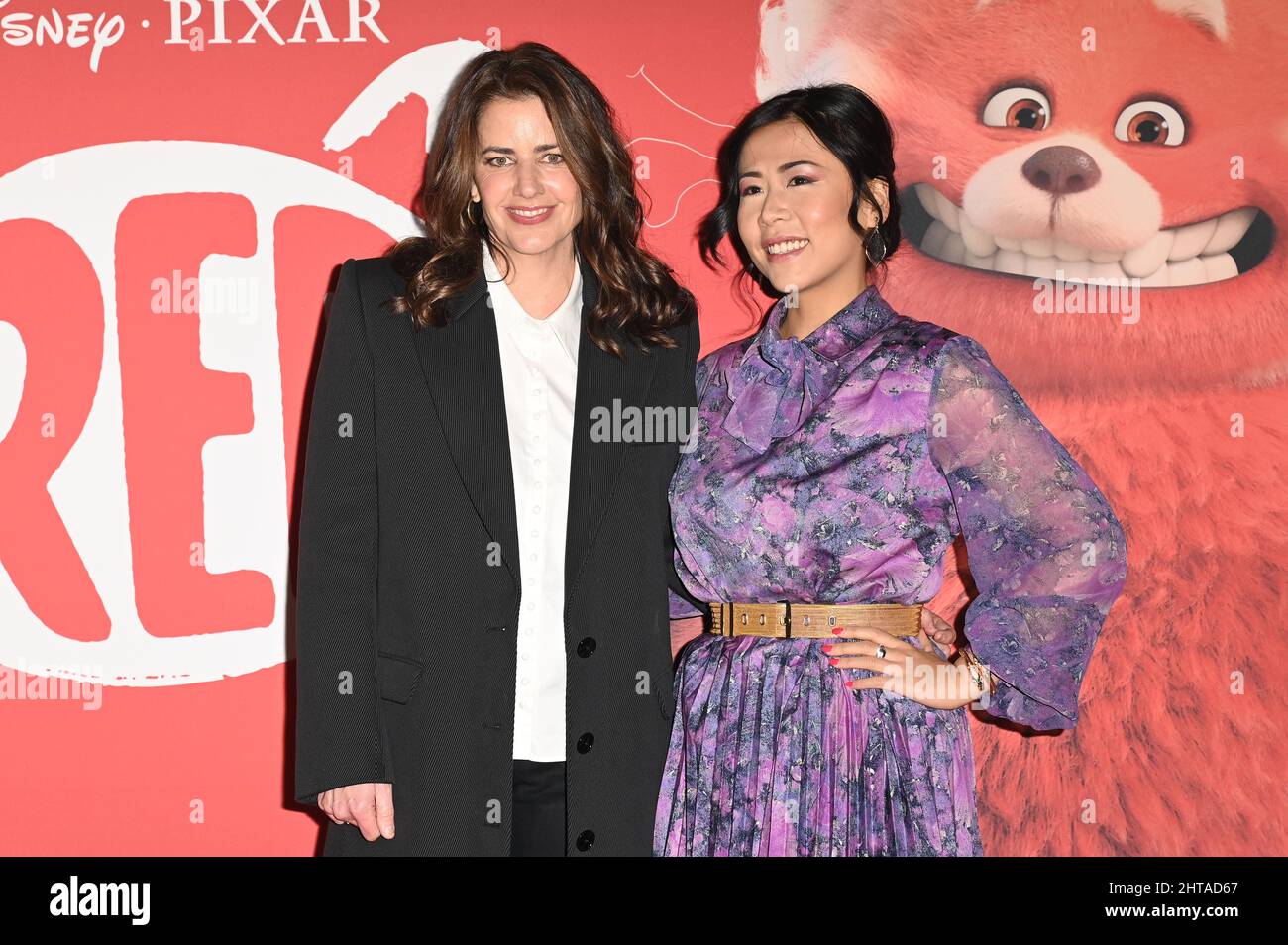 Lindsey Collins , Domee Shi Premiere of the Pixar movie -Red- Rome ...