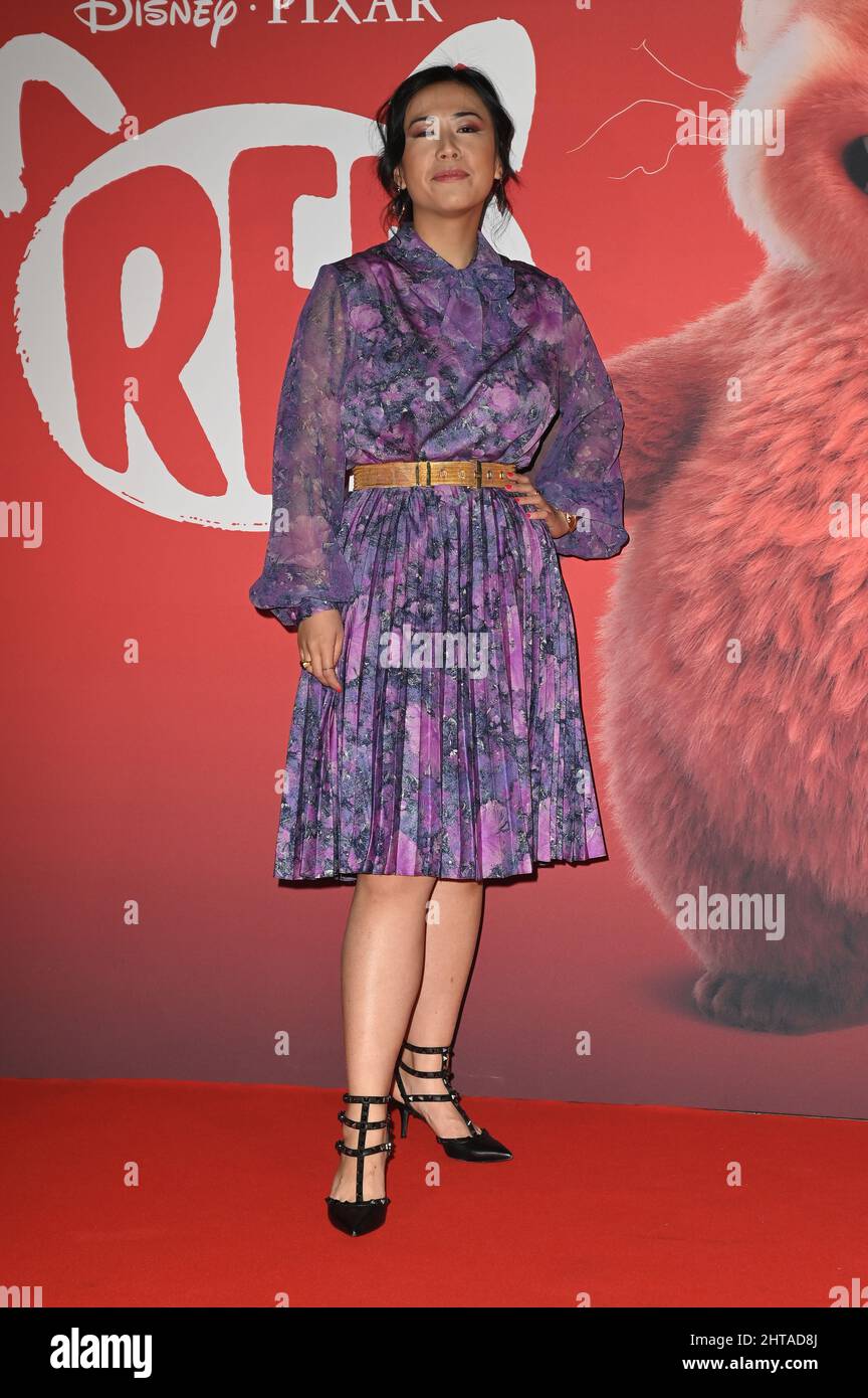 Domee Shi Premiere of the Pixar movie -Red- Rome, Italy 25th February ...