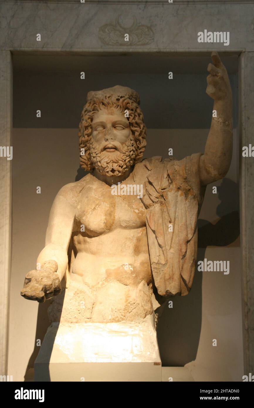 Closeup of a roman sculpture in a museum Stock Photo - Alamy