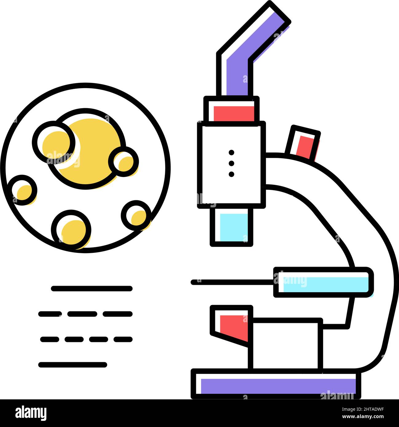 uric analysis on gout color icon vector illustration Stock Vector Image ...