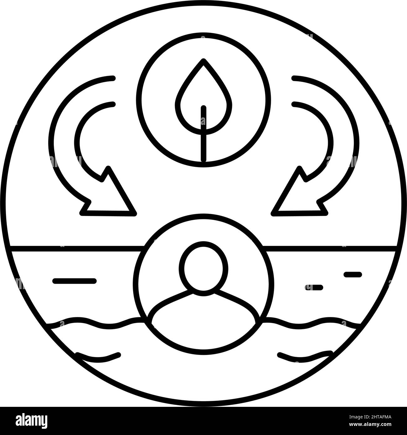 deep ecology line icon vector illustration Stock Vector Image & Art - Alamy