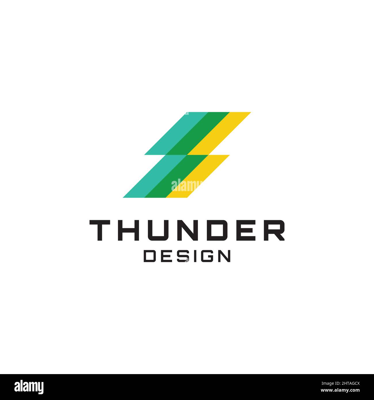 Thunderbolt emblem Stock Vector Images - Alamy
