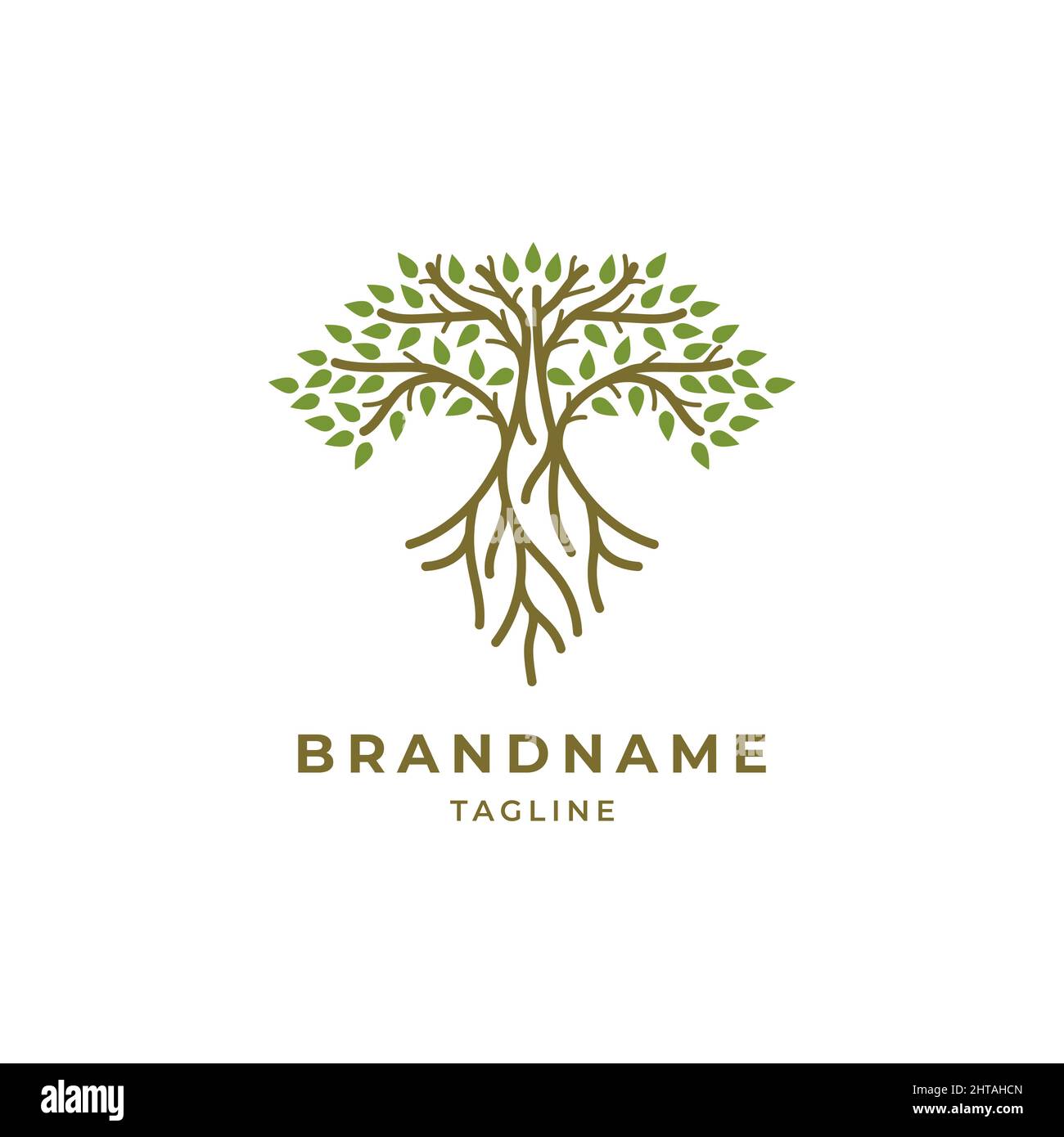 Diamond tree logo design illustration vector template Stock Vector ...