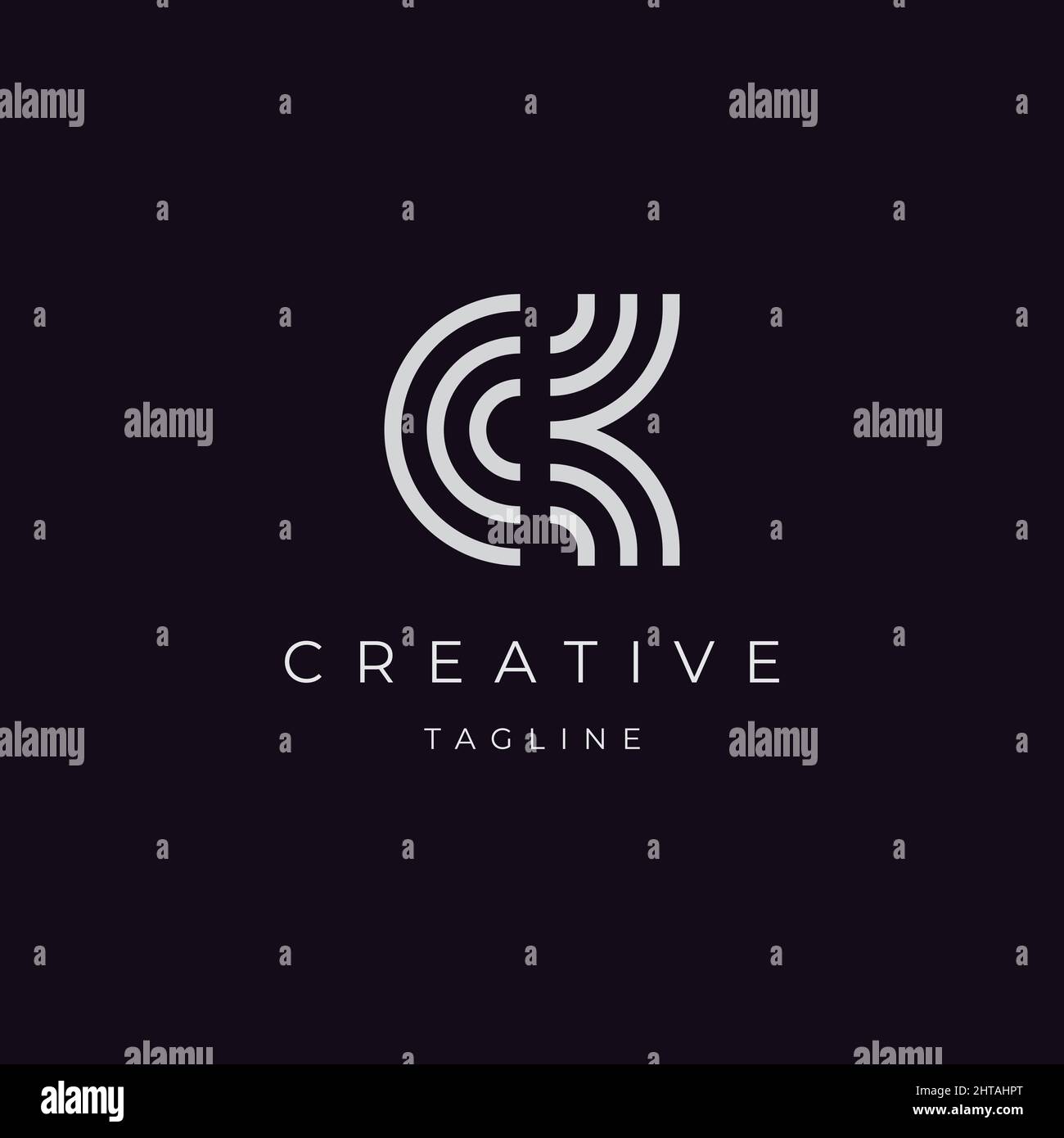 Initials letter CK logo design inspiration vector template Stock Vector ...