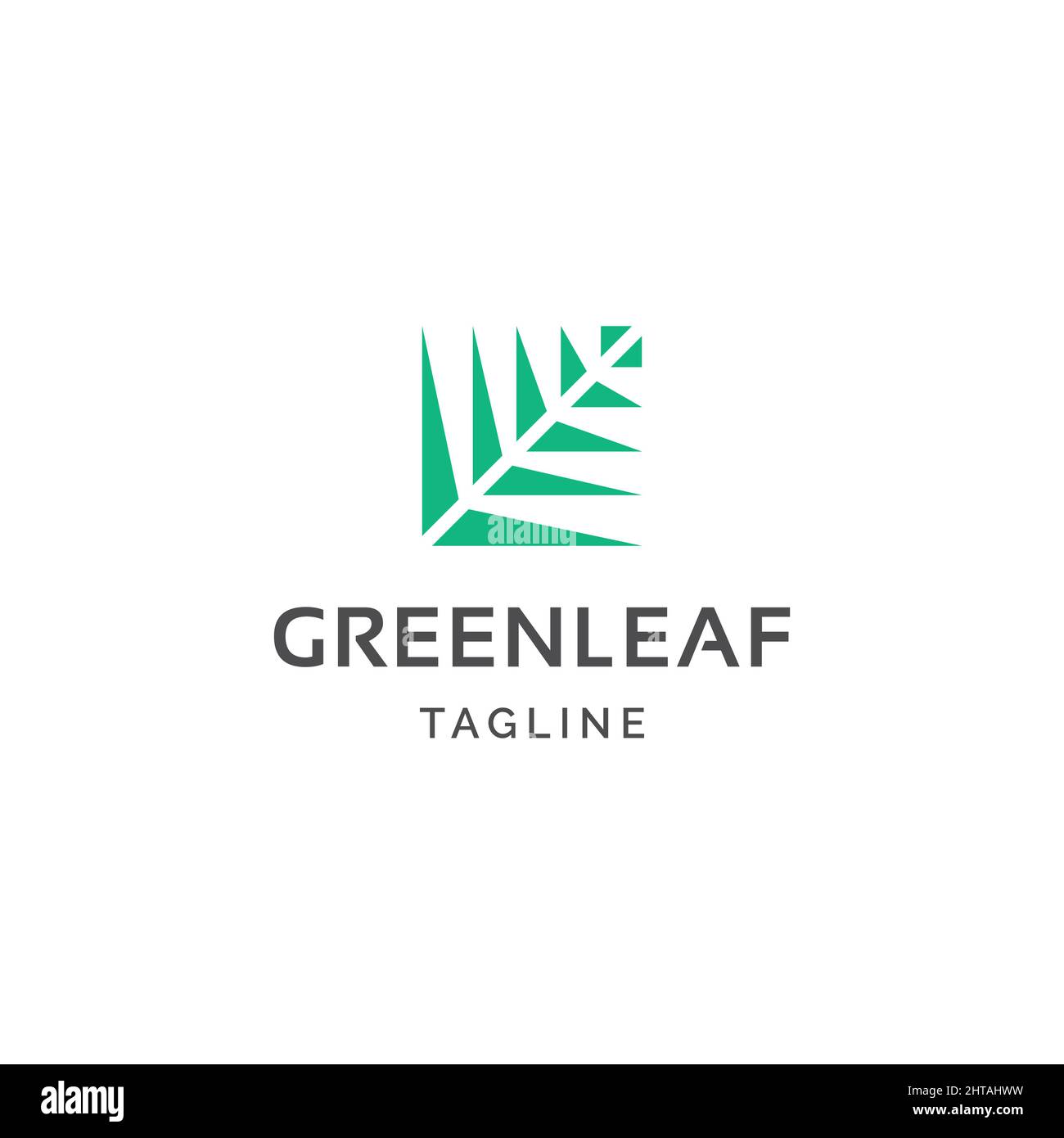 Green leaf logo design inspiration illustration vector template Stock ...
