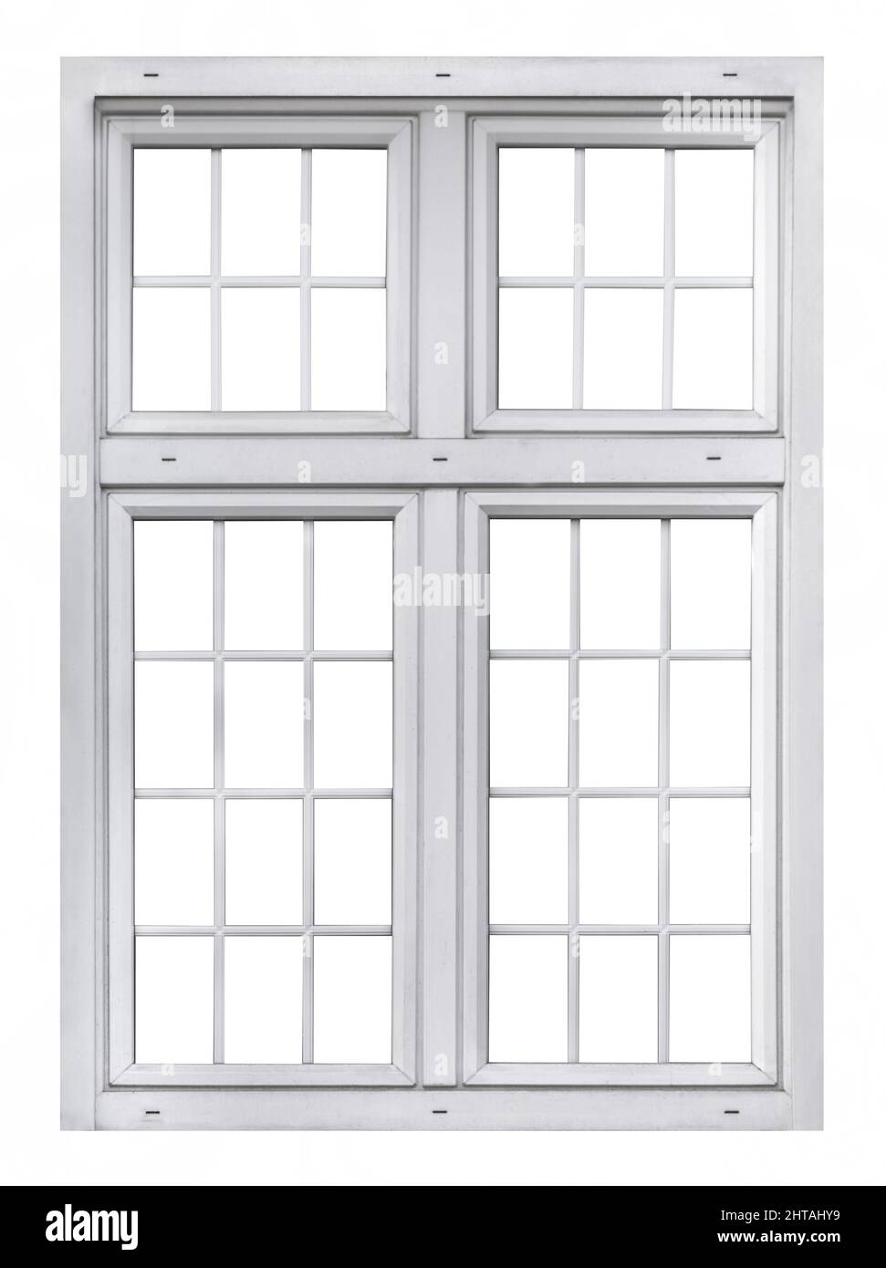 White wooden window isolated on white background Stock Photo - Alamy